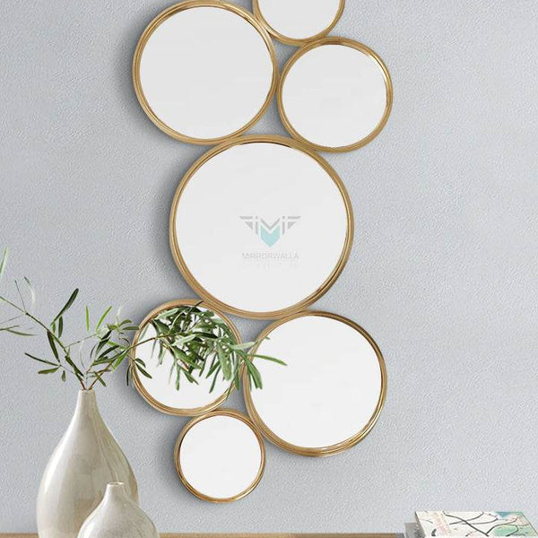 Bubble Blast Decorative Mirror| Metal Frame Mirrors - Mirrorwalla