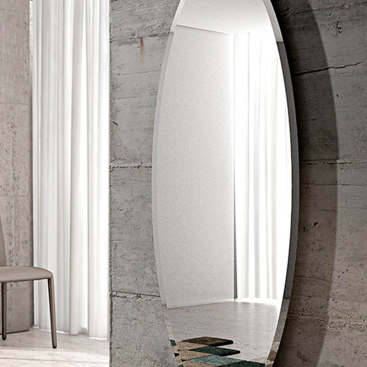 Large Oval Mirror | Antique Oval Mirror- Mirrorwalla