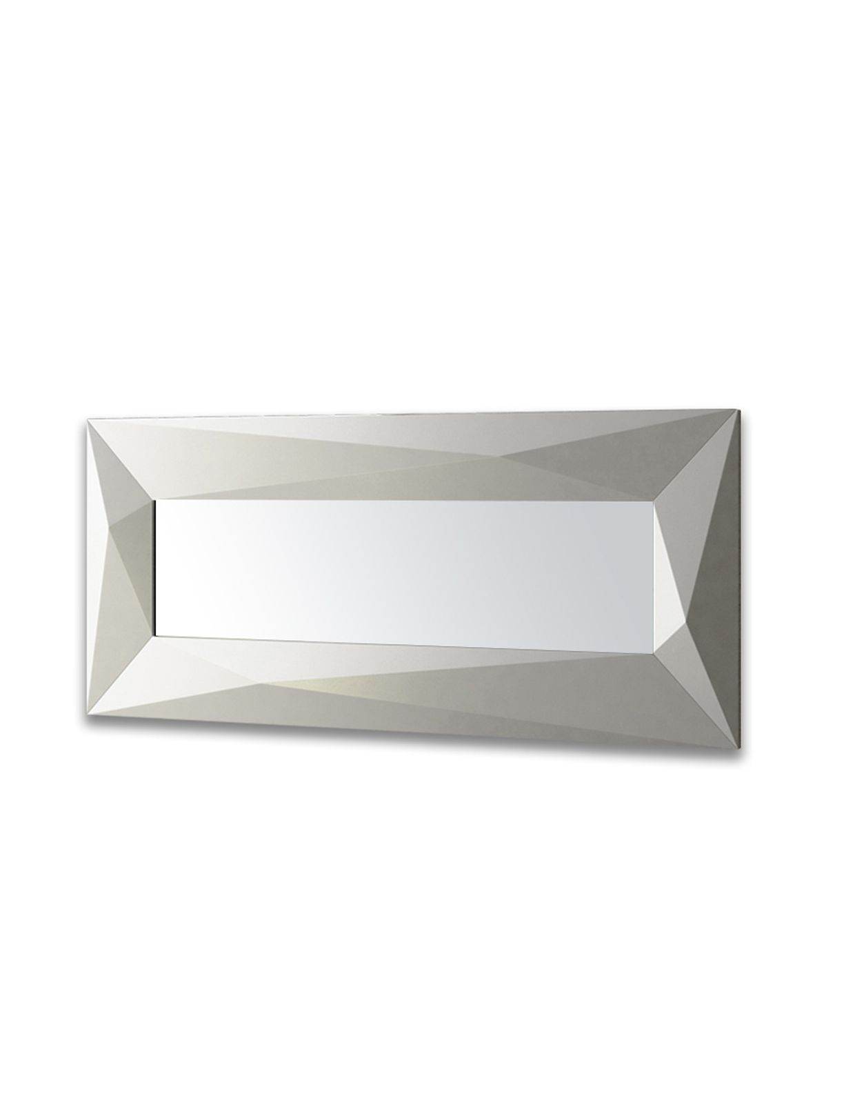 Rectangular Decorative Mirror | Silver Leaf Mirror - Mirrorwalla