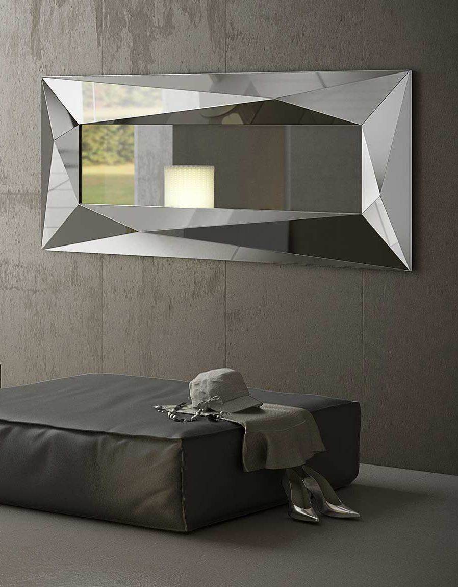 Rectangular Decorative Mirror | Silver Leaf Mirror - Mirrorwalla