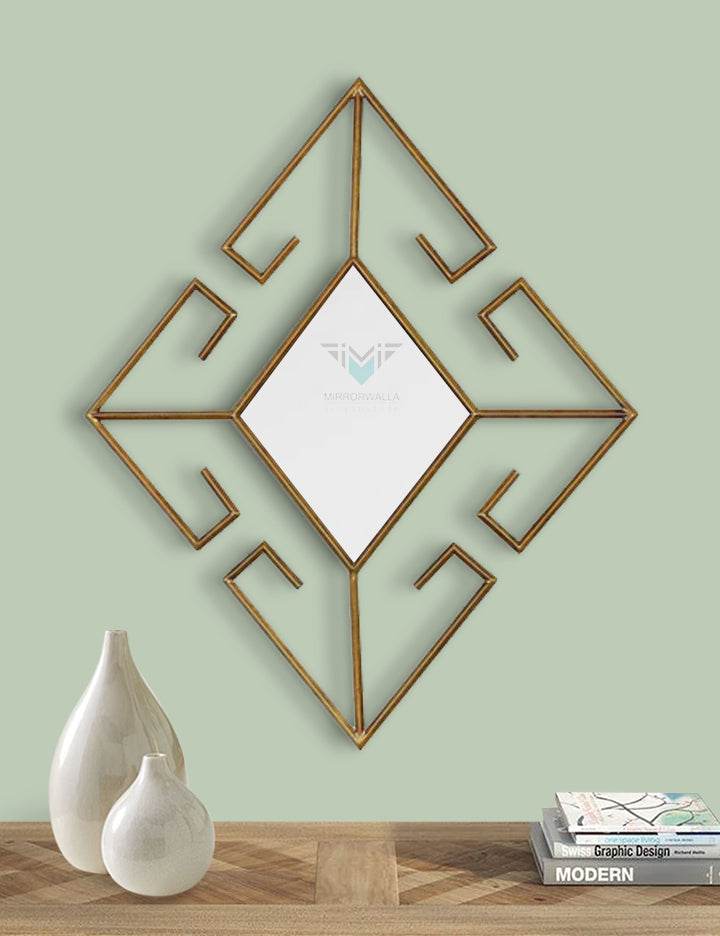 Antique Iron Decorative Mirror | Drawing Room Mirror - Mirrorwalla