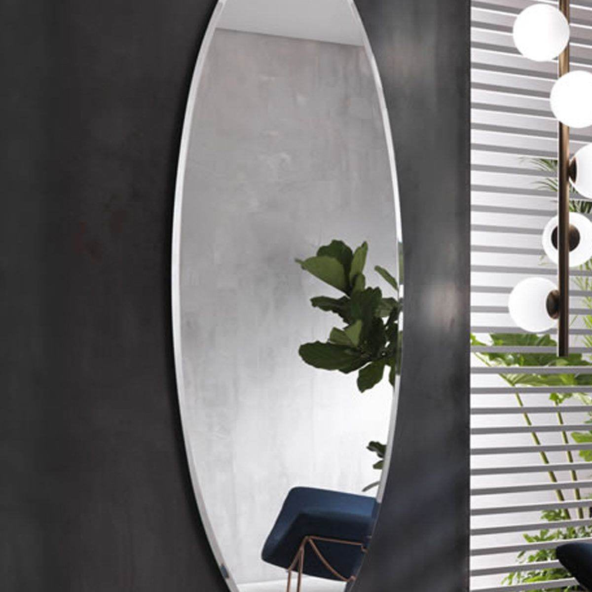 Large Oval Mirror | Antique Oval Mirror- Mirrorwalla