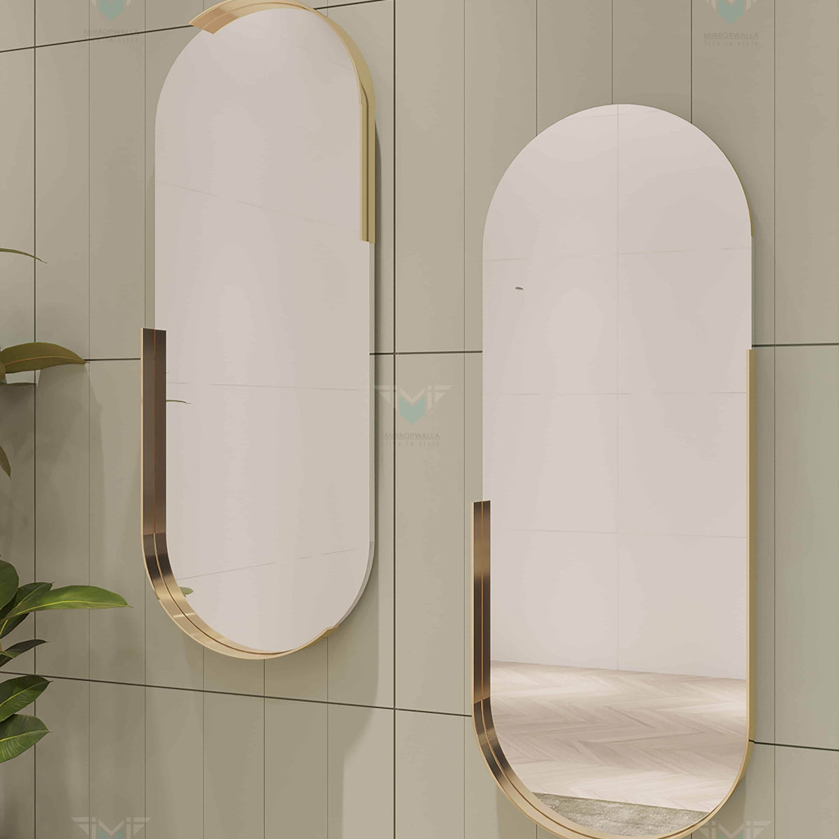 Zigzag Capsules Pvd Mirror – Mirrorwalla